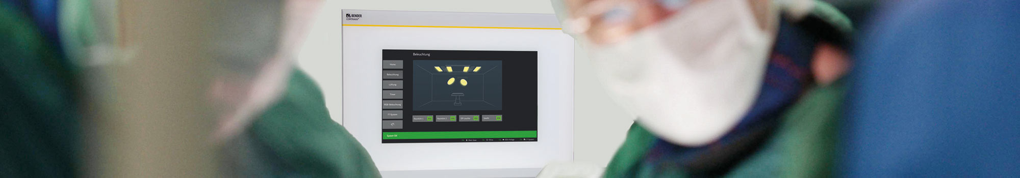Displaying, signalling and operating in hospitals - Bender